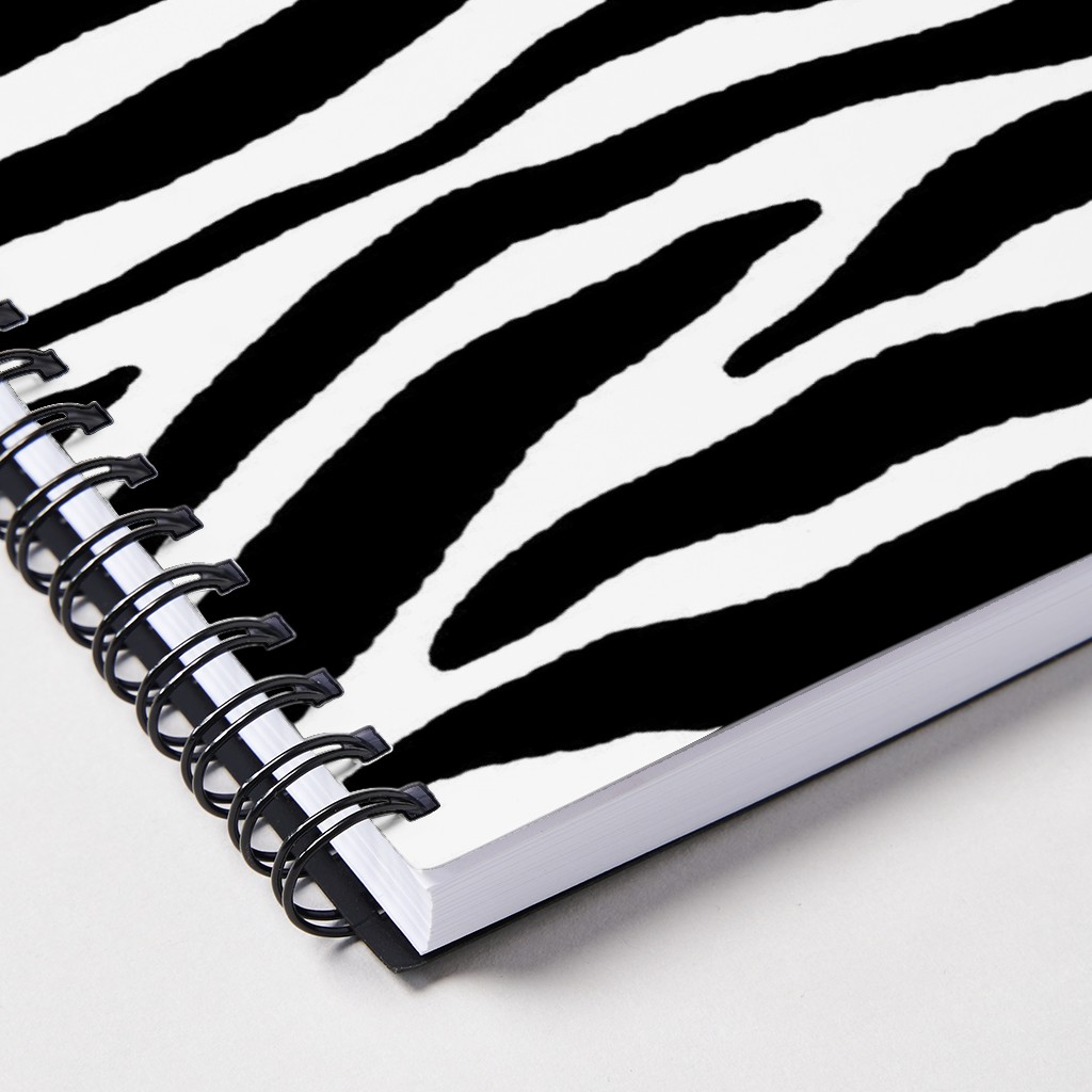 Zebra Print - Black and White Notebook | Shutterfly