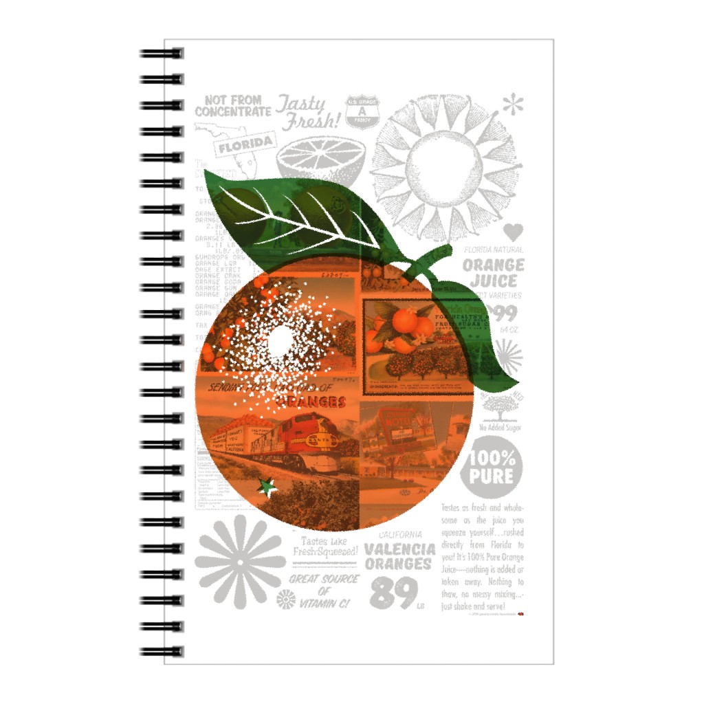 Fresh Squeezed Orange Notebook | Shutterfly