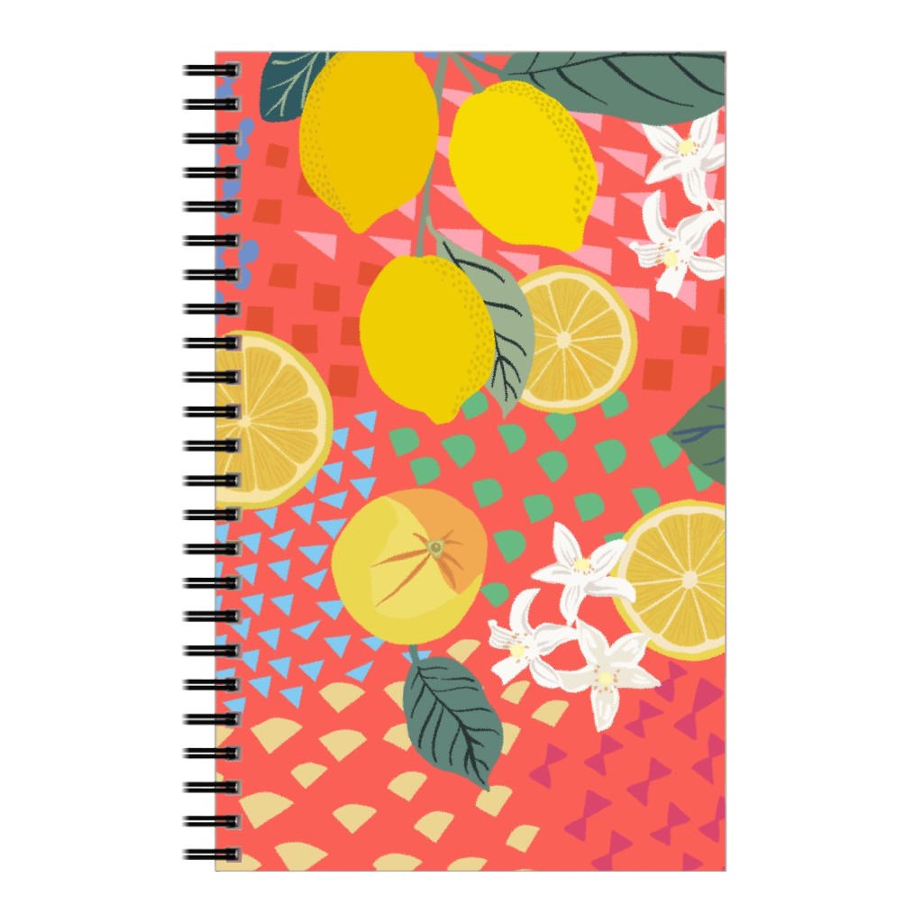 Lemon Flower and Pop - Pink Notebook | Shutterfly