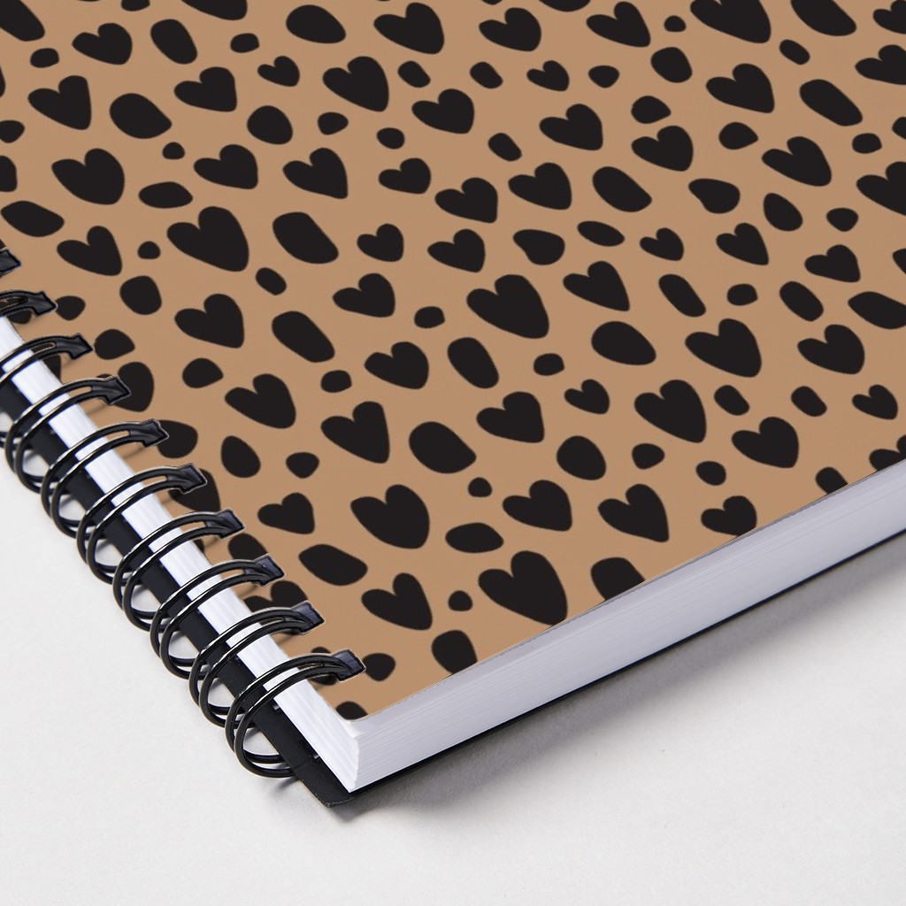 Leopard Hearts - Brown Notebook | Shutterfly