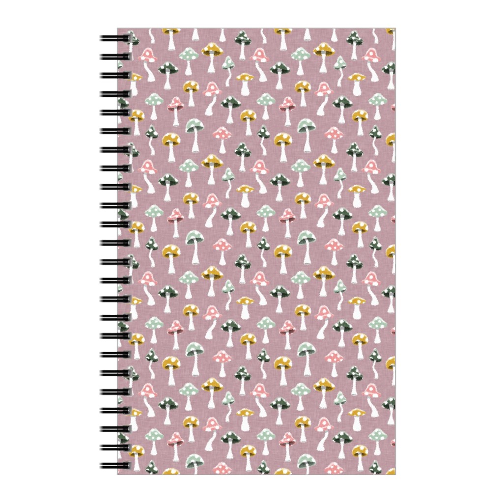 Multi Colored Mushrooms - Mauve Notebook | Shutterfly