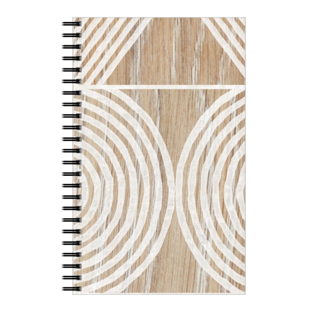 Boho Tribal Woodcut Geometric Shapes Notebook | Shutterfly