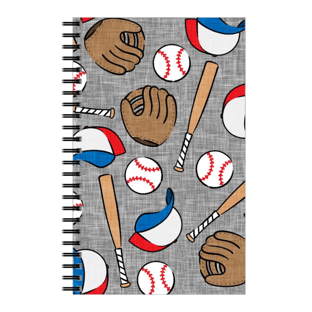 Baseball Bats Mits and Balls Notebook | Shutterfly
