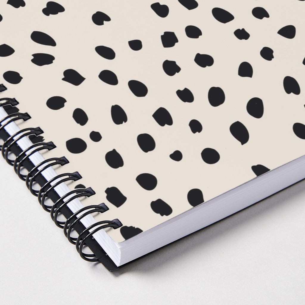 Black Marks - Creamy Beige Notebook | Shutterfly