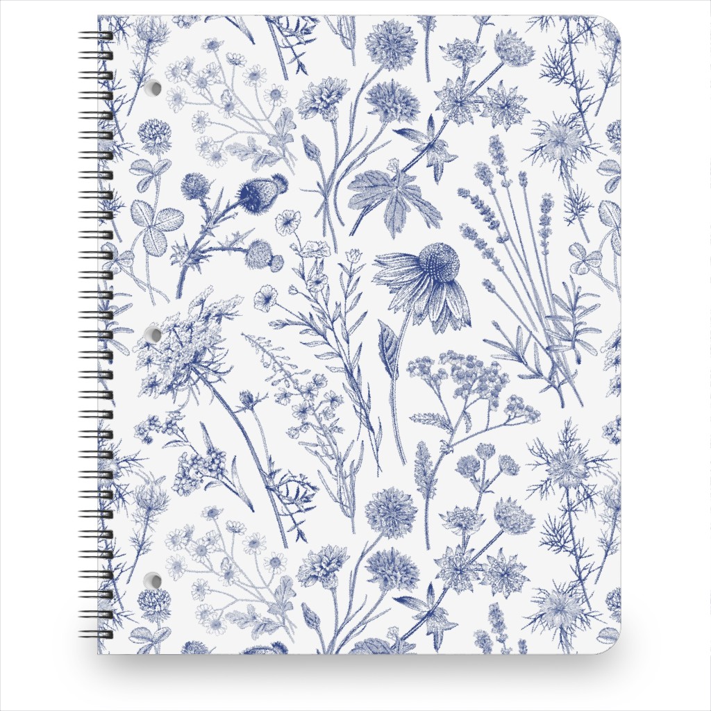 Wild Flowers - Blue Notebook | Shutterfly