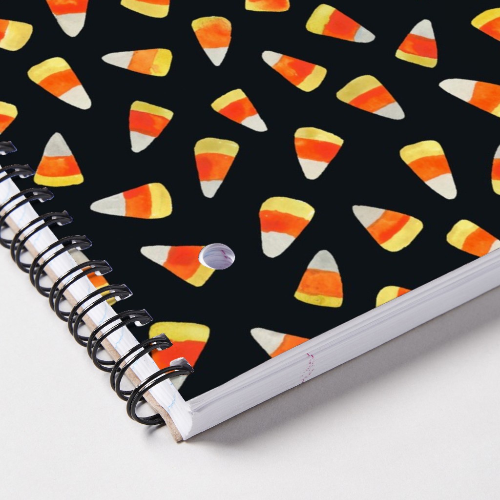 Watercolor Candy Corn - Black Notebook | Shutterfly