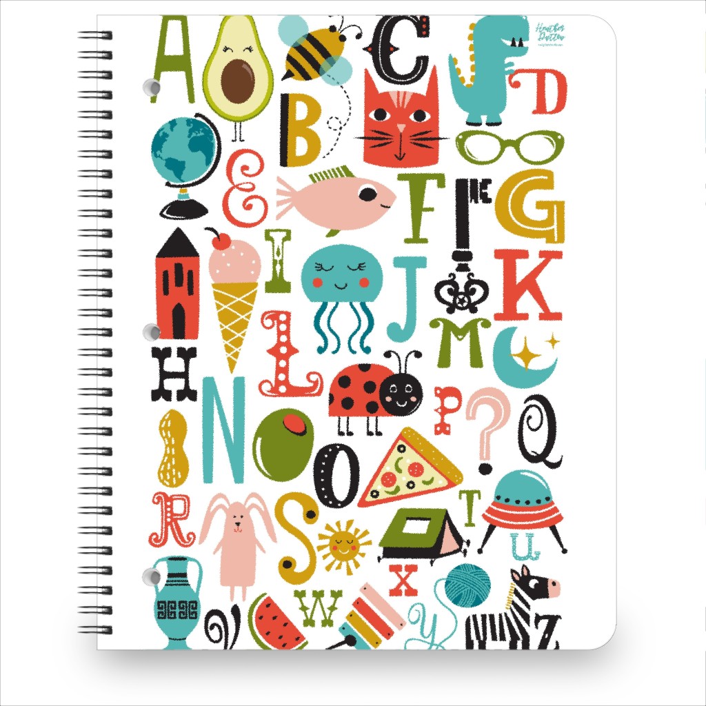 Abc's - Illustrated Alphabet - Multi Notebook | Shutterfly