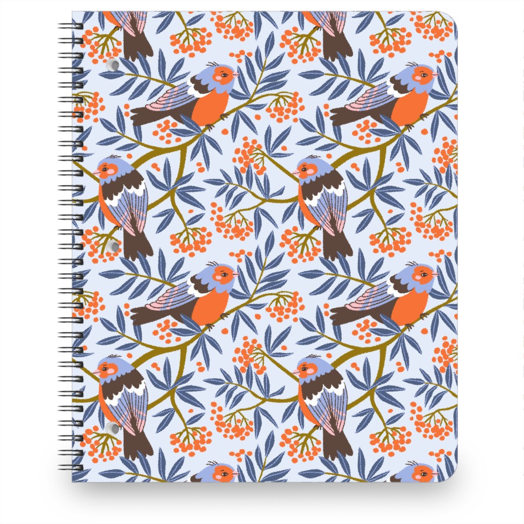 Winter Birds and Red Berries Notebook | Shutterfly