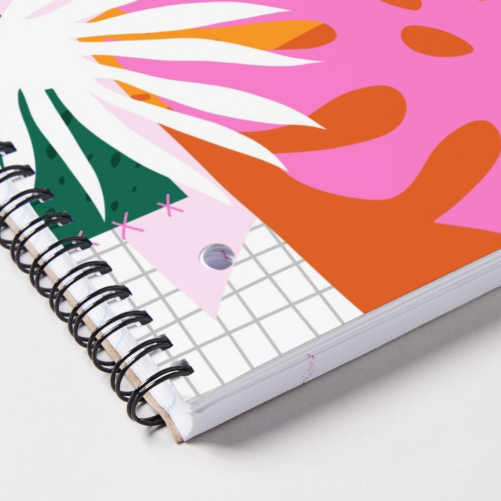 Palm Leaves Patchwork Summer Collage - Multi Notebook | Shutterfly