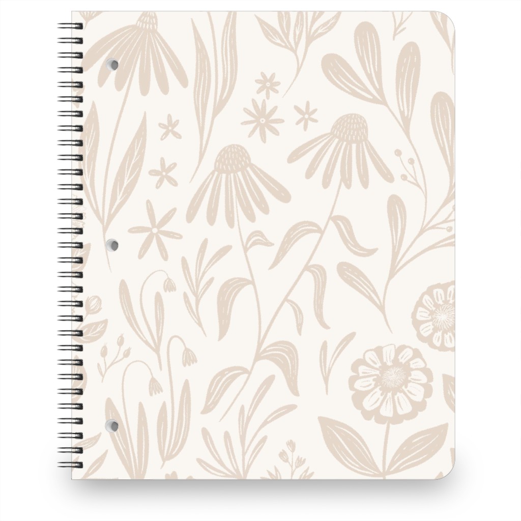 Wildflowers - Tan and Cream Notebook | Shutterfly
