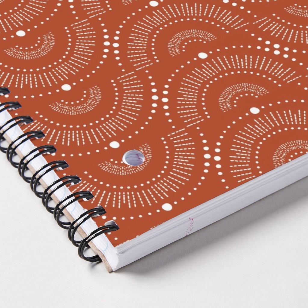 Rise and Shine - Boho Geometric - Terra Cotta Notebook | Shutterfly