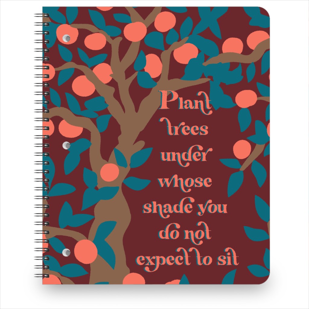 Plant Trees - Modern Motivational Notebook | Shutterfly