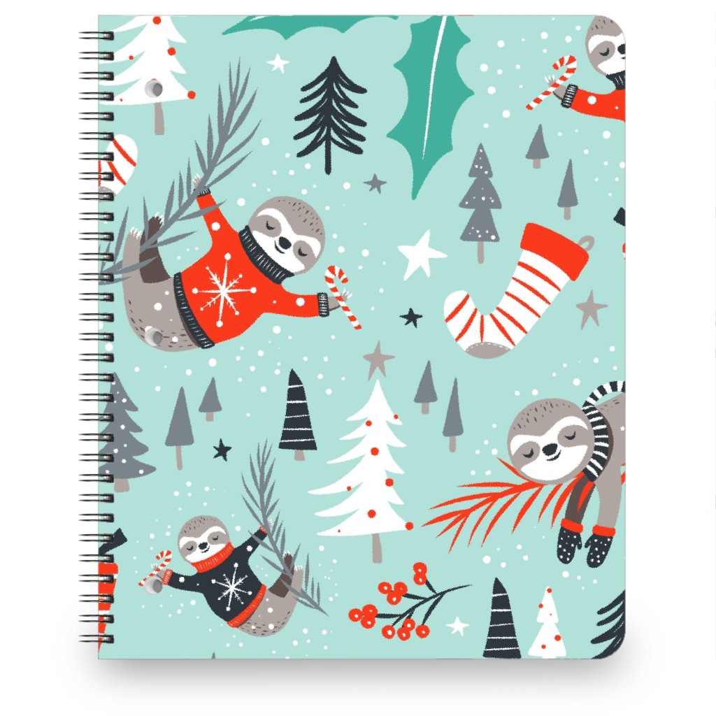 Slothy Holidays Notebook | Shutterfly