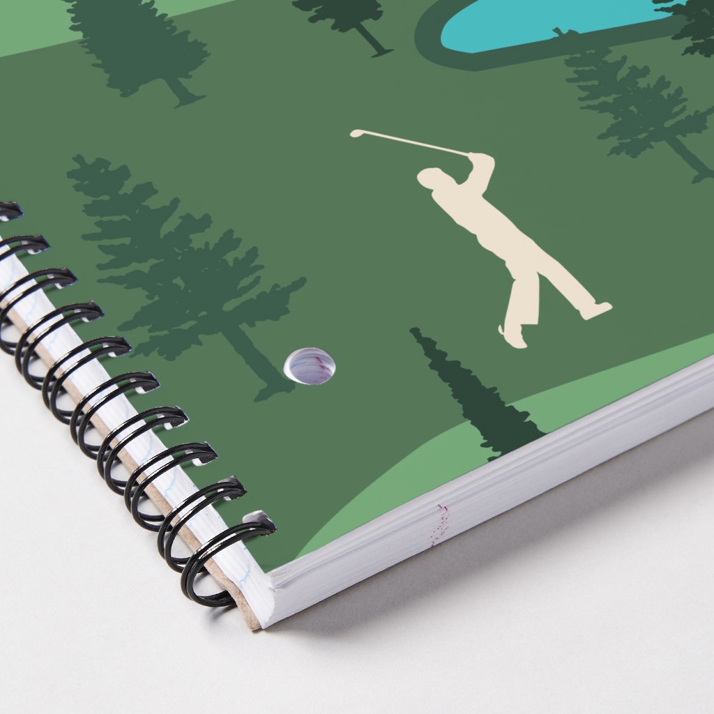 Golf Day Out - Blue and Green Notebook | Shutterfly