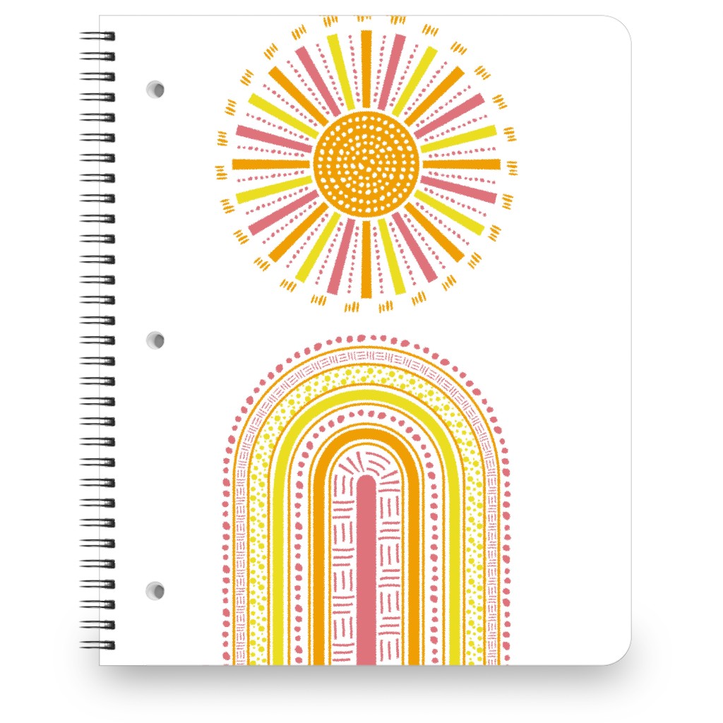 Boho Rainbow and Sun - Warm Notebook | Shutterfly
