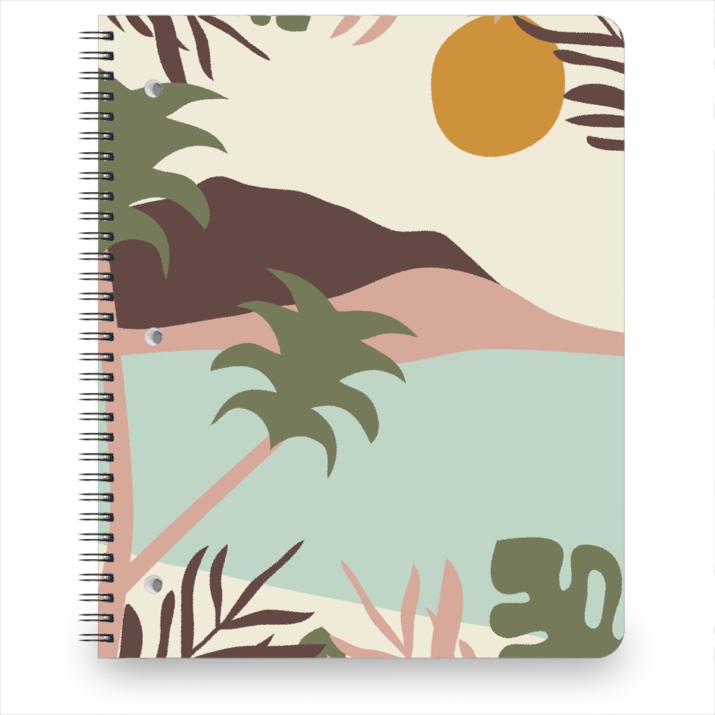 Tropical Beach - Multi Earth Tones Notebook | Shutterfly