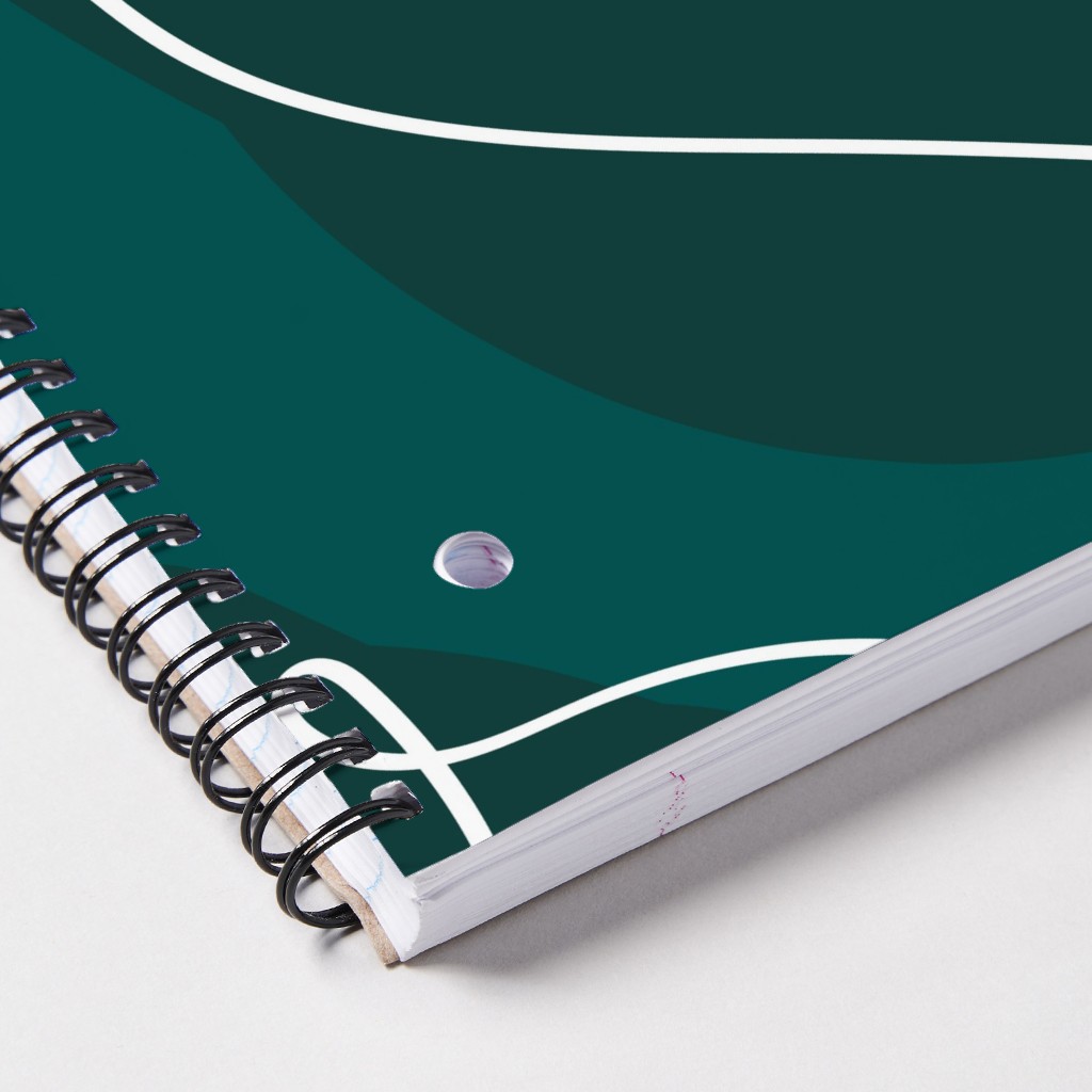 Minimalist Modern Line Art Monstera - Green Notebook | Shutterfly