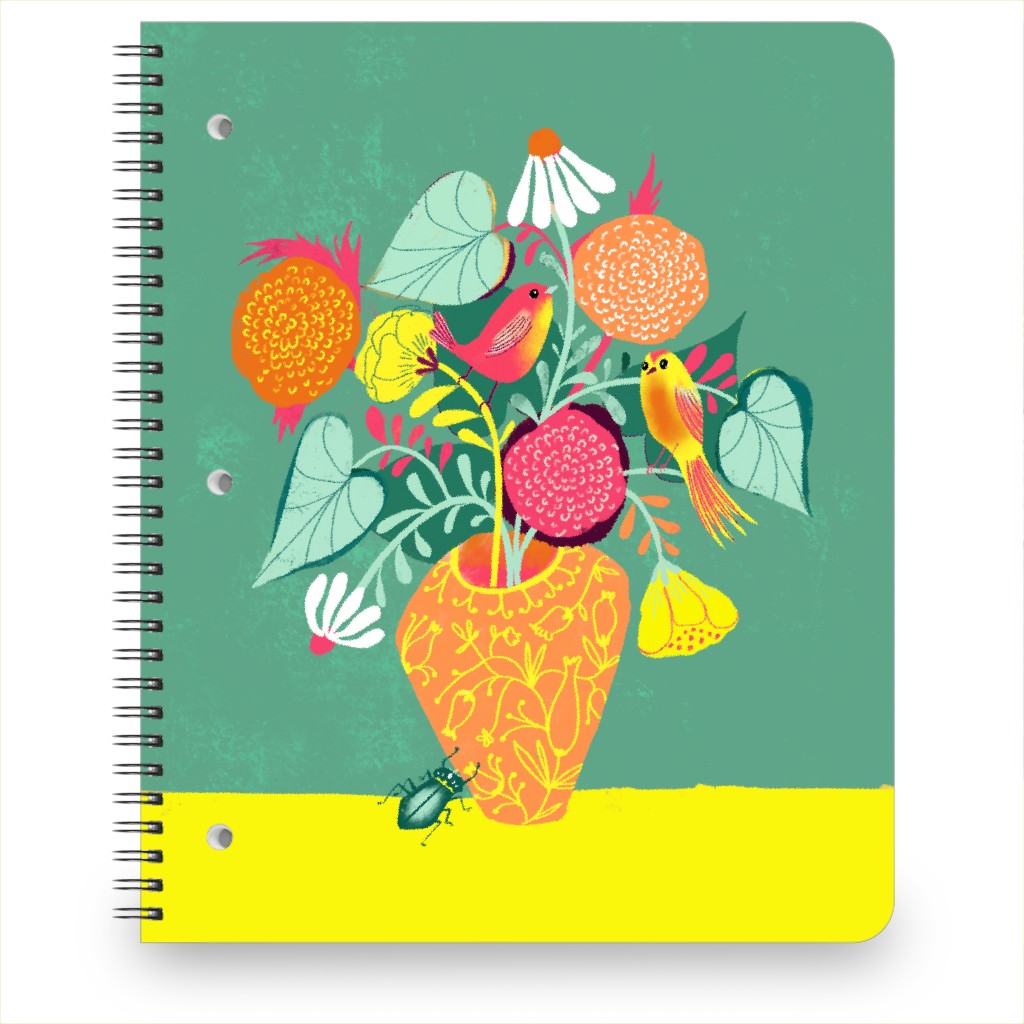 Birds and Bugs Bouquet - Multi Notebook | Shutterfly