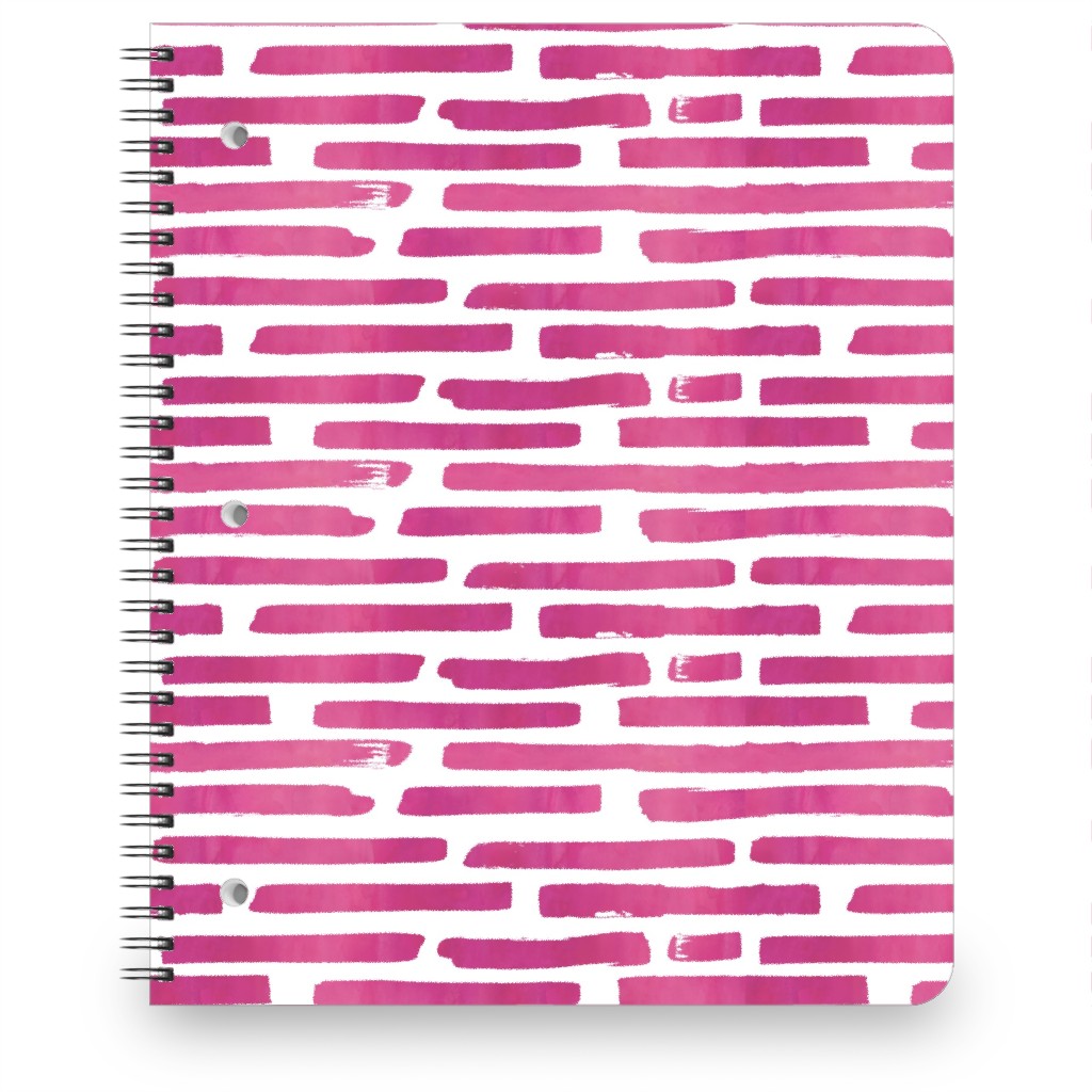Watercolor Stripes - Berry Notebook | Shutterfly