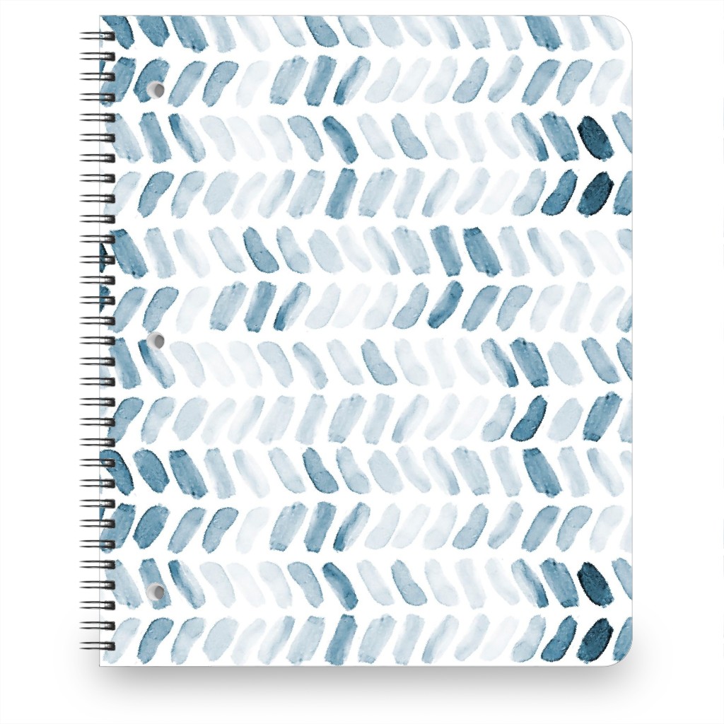 Watercolor Herringbone - Blue Notebook | Shutterfly