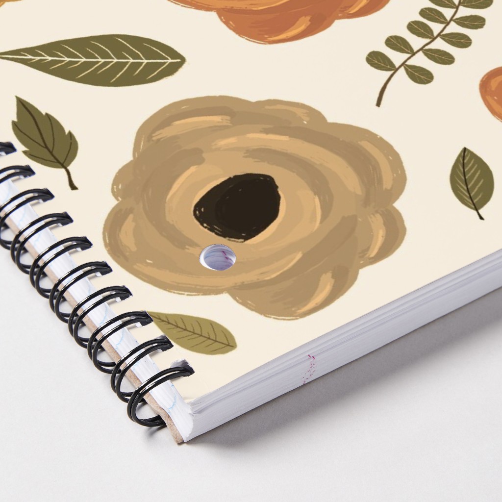 Fall Flowers - Light Notebook | Shutterfly