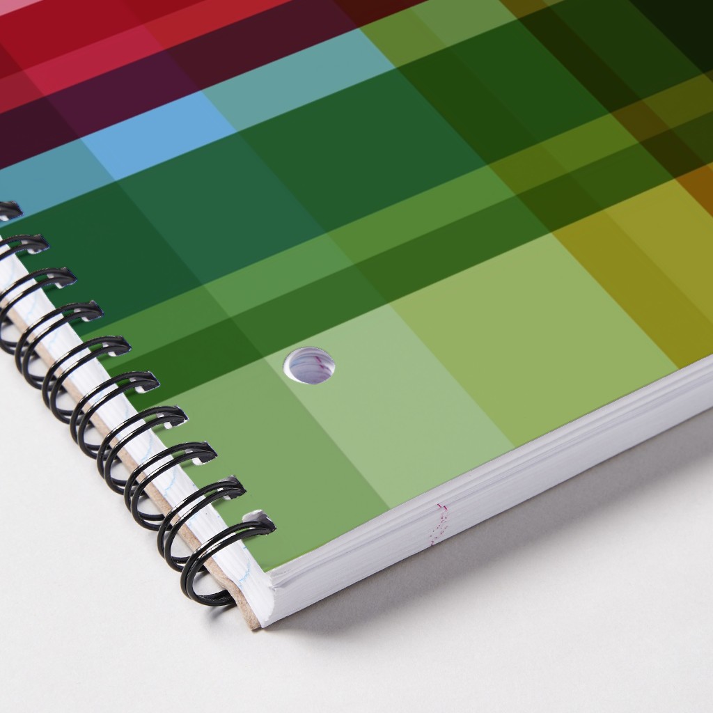 Gingham Rainbow Check Notebook | Shutterfly