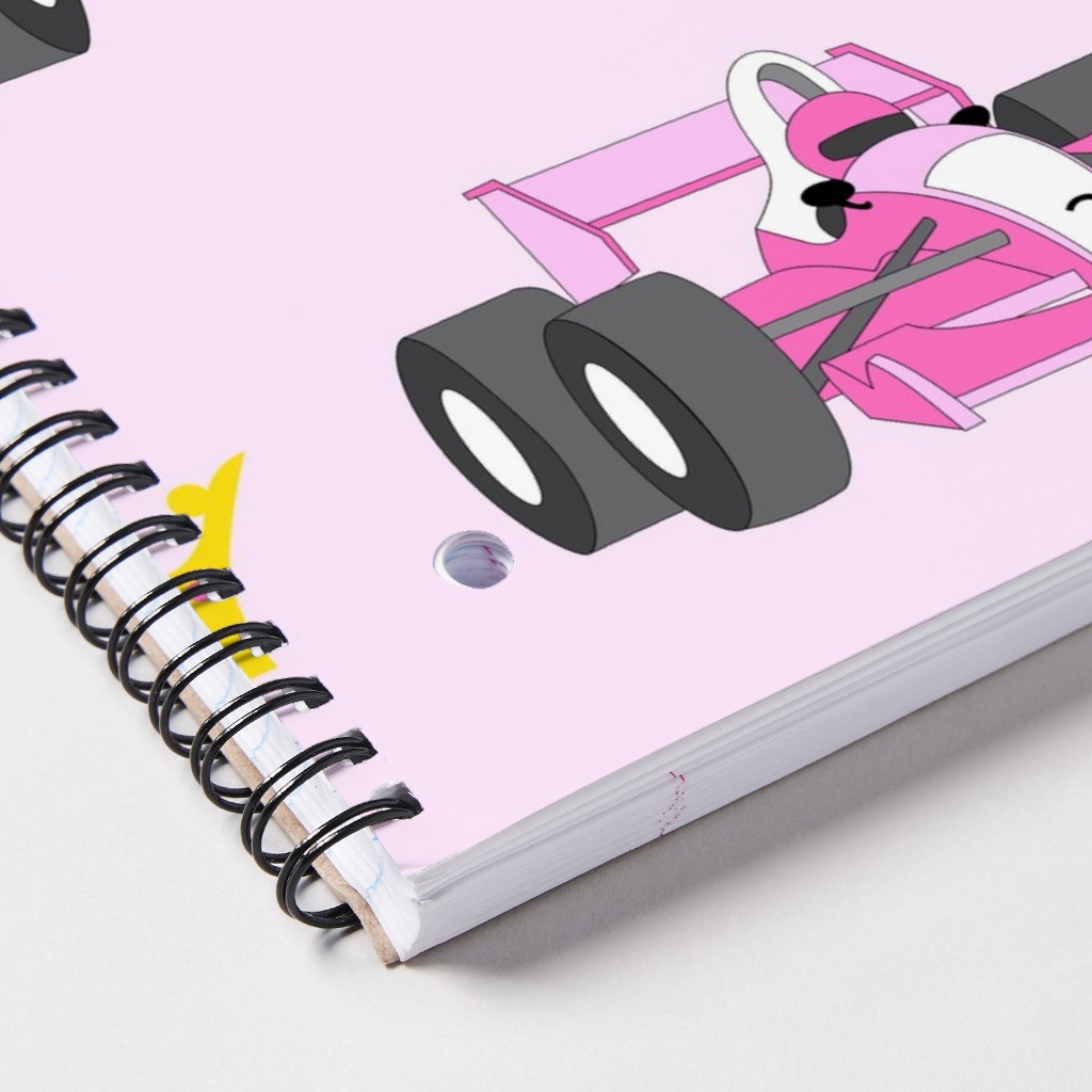 Race Cars - Pink Notebook | Shutterfly