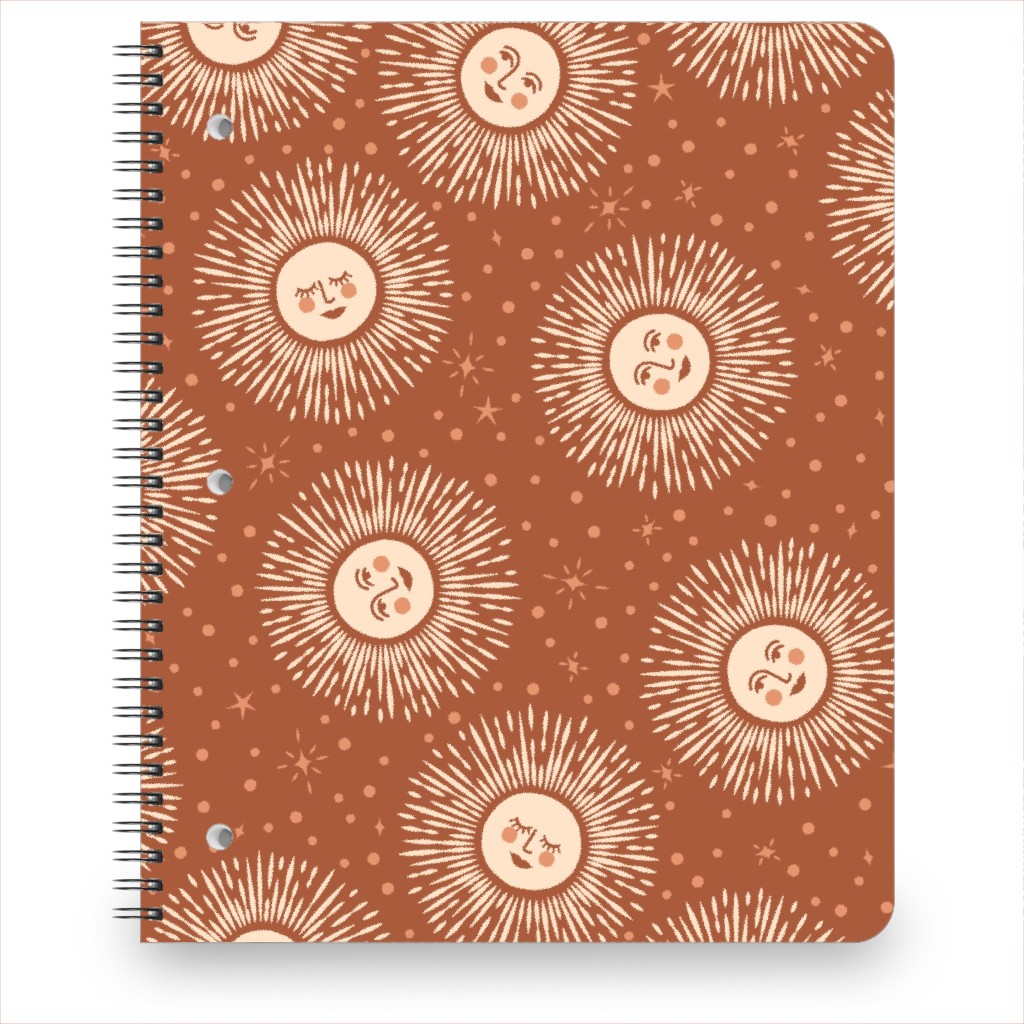 Golden Sun - Multidirectional - Rust Brown Notebook | Shutterfly