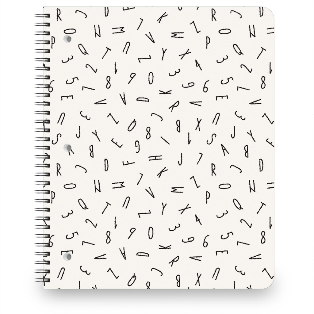 Little Alphabet - Ivory and Black Notebook | Shutterfly