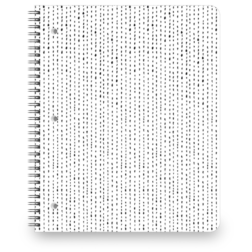 Woodland - Little Dots of Stripes - Black and White Notebook | Shutterfly