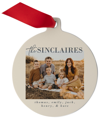 Circle Metal Ornament | Shutterfly
