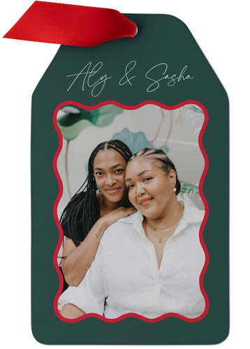 Wavy Frame Metal Ornament | Christmas Ornaments | Shutterfly