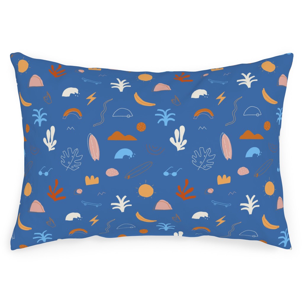 Summer Dayz - Blue Outdoor Pillow | Shutterfly