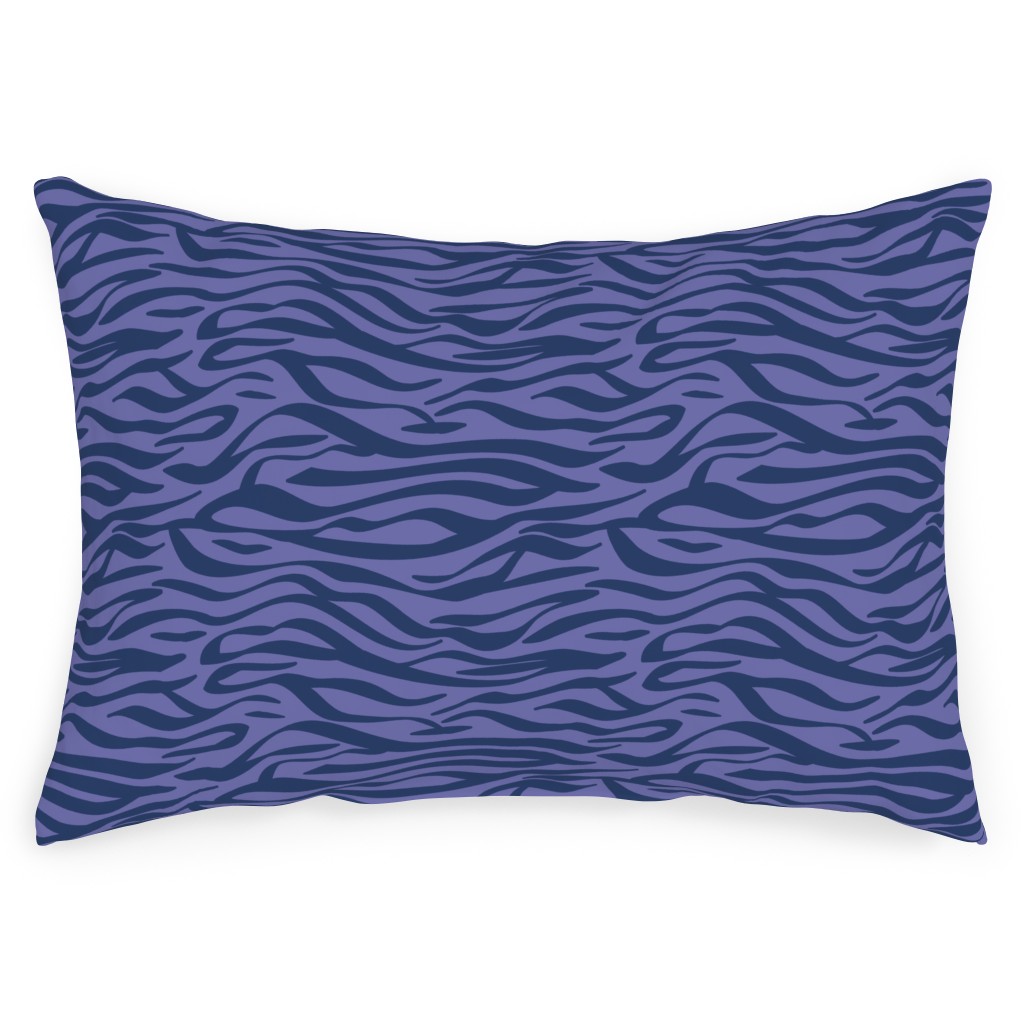 Zebra Animal Print - Purple Outdoor Pillow | Shutterfly