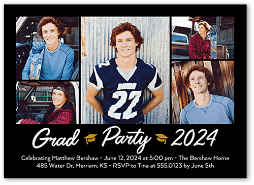 Script Grad Gallery 5x7 Photo Card by Shutterfly | Shutterfly