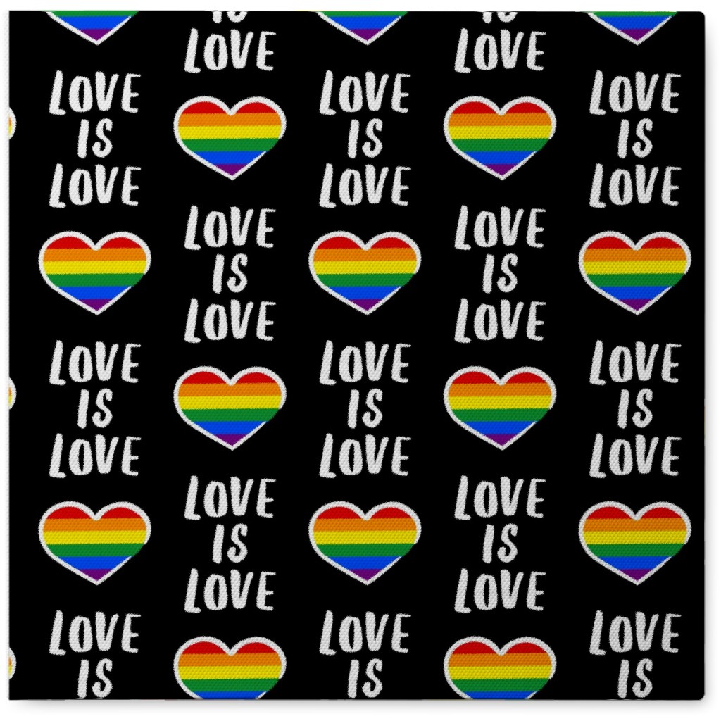 Love Is Love - Black Photo Tile | Shutterfly