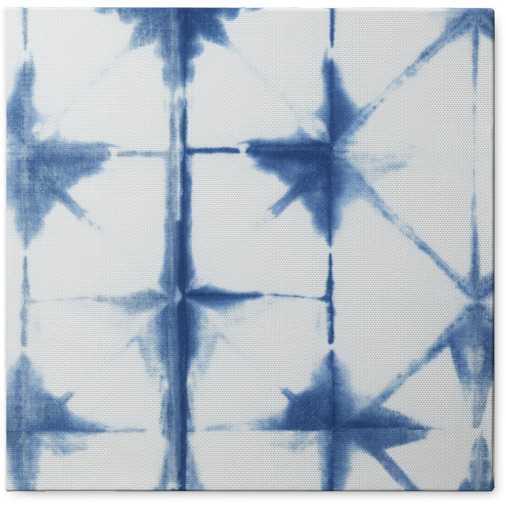Shibori Diamond - Blue on White Photo Tile | Shutterfly