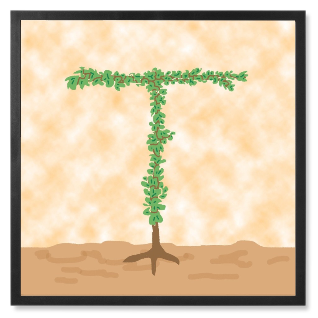 Topiary Alphabet T Photo Tile | Shutterfly