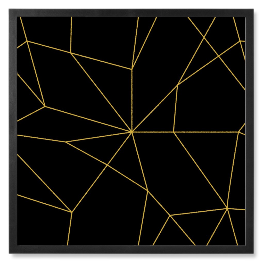 Gold Abstract Lines Photo Tile | Shutterfly