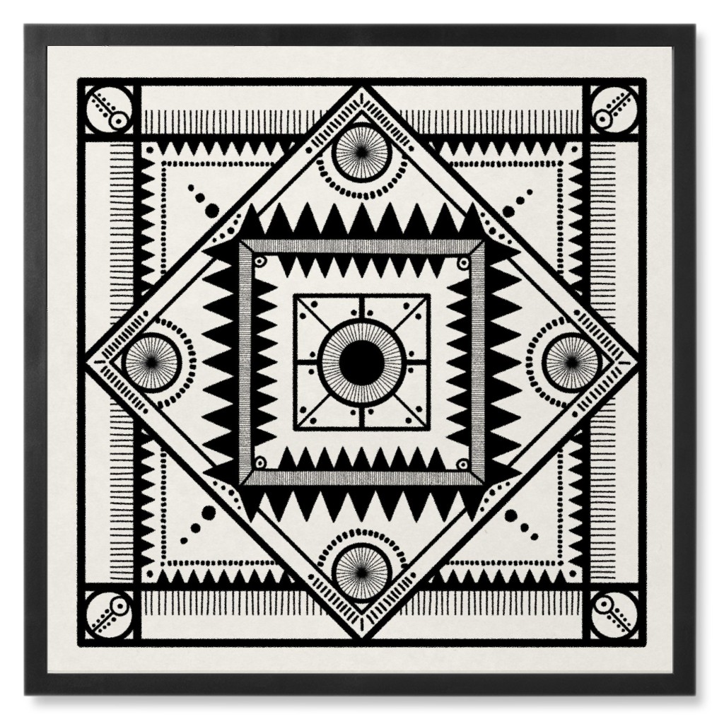 Tribal Geometric Tile Photo Tile | Shutterfly
