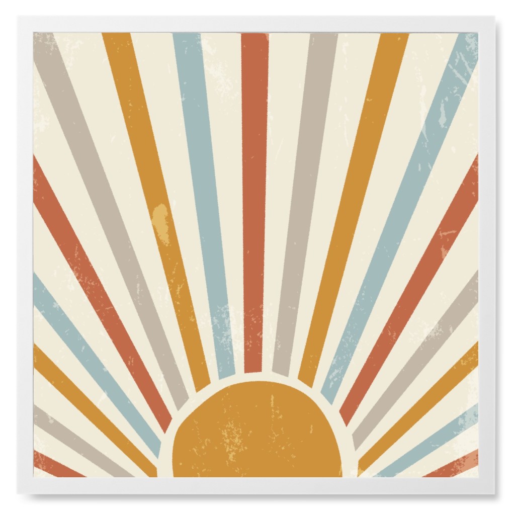 Rustic Sun Rays - Earth Tones Multi Photo Tile | Shutterfly