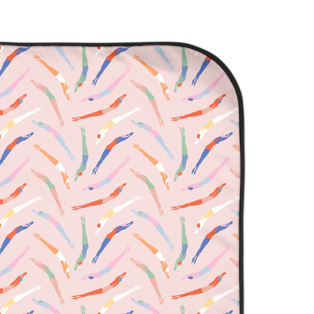 Art Deco Divers - Pink Picnic Blanket | Shutterfly