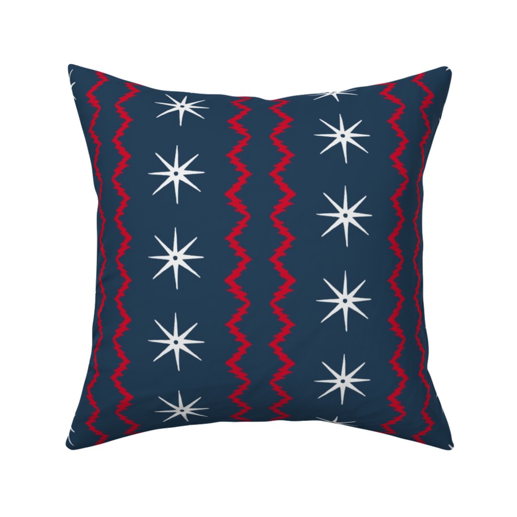 Stars and Stripes - Blue, Red and White Pillow | Shutterfly