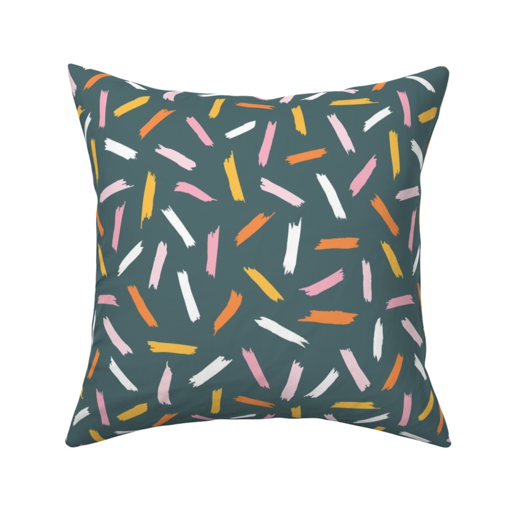 Fun With Paint - Dark Blue Pillow | Shutterfly