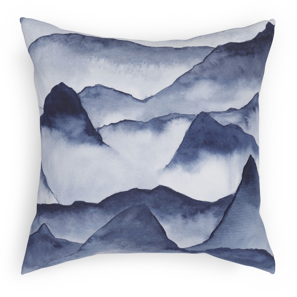Watercolor Mountains - Blue Wallpaper | Shutterfly