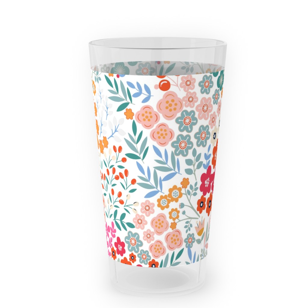 Summer Flower Outdoor Pint Glass | Shutterfly