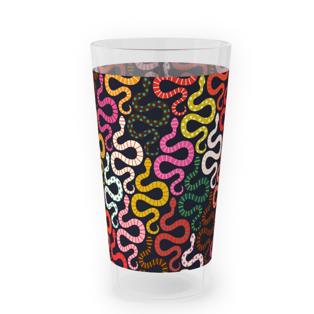 Snake-a-Delic - Multi Outdoor Pint Glass | Shutterfly