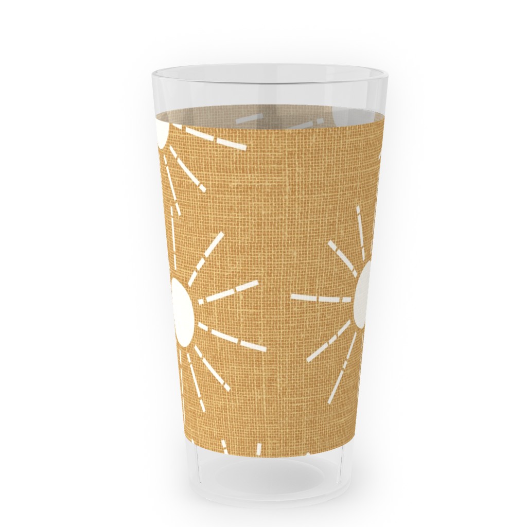 Summer Sunshine - Mustard Yellow Outdoor Pint Glass | Shutterfly