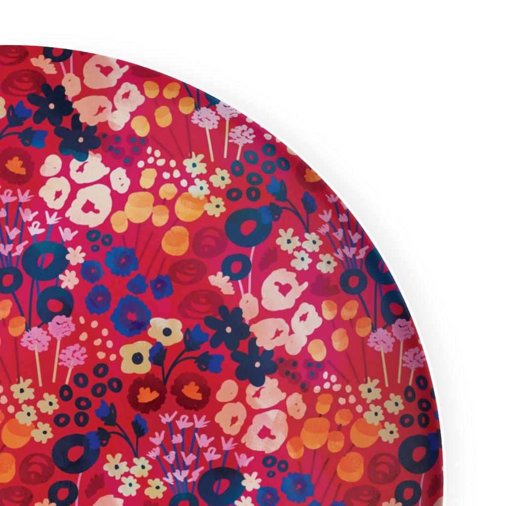 Modern Retro Floral - Multi Plates | Shutterfly