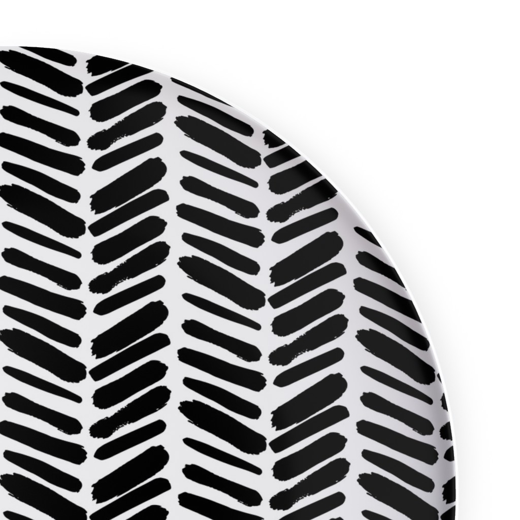 Brushstroke Chevrons Plates | Shutterfly